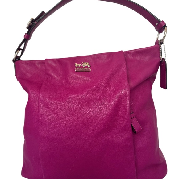 Coach | Bags | Coach Isabelle Madison Fuscia Shoulder Bag | Poshmark